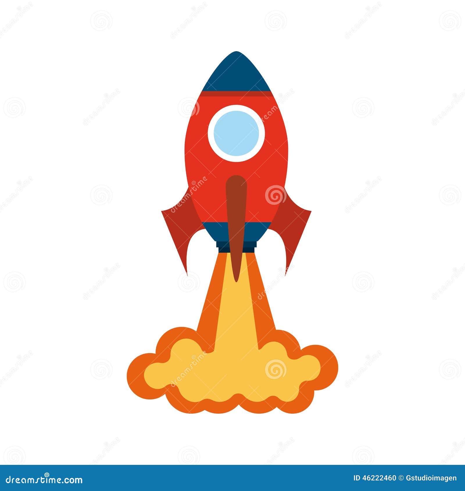 Rocket design stock vector. Illustration of space, spacecraft - 46222460