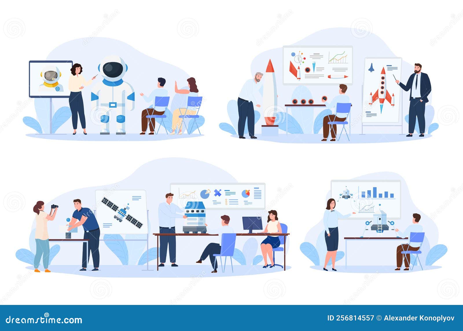 Rocket Designer Spaceship Construction Engineering Presentation Set ...