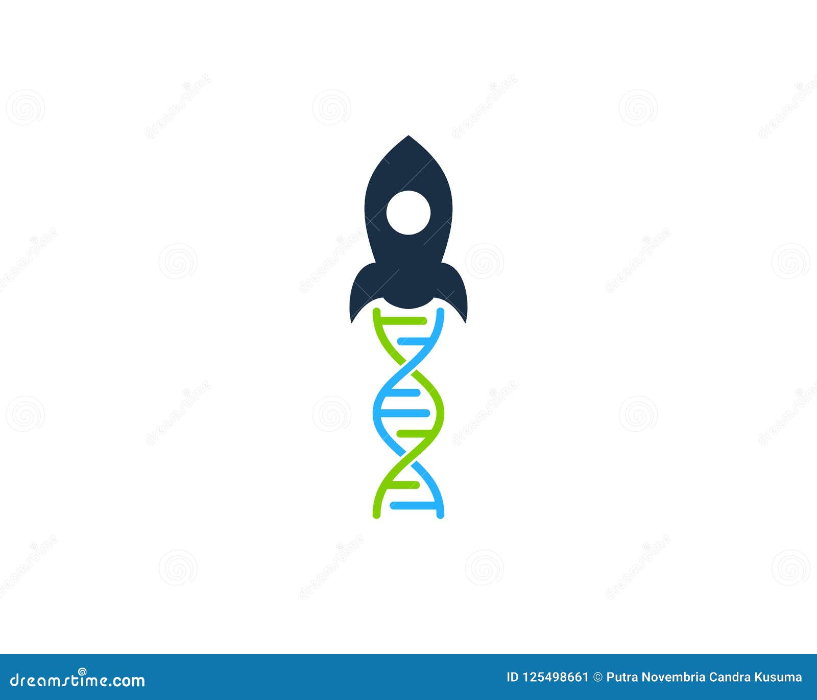 Rocket Dna Logo Icon Design Stock Vector - Illustration of chromosome ...
