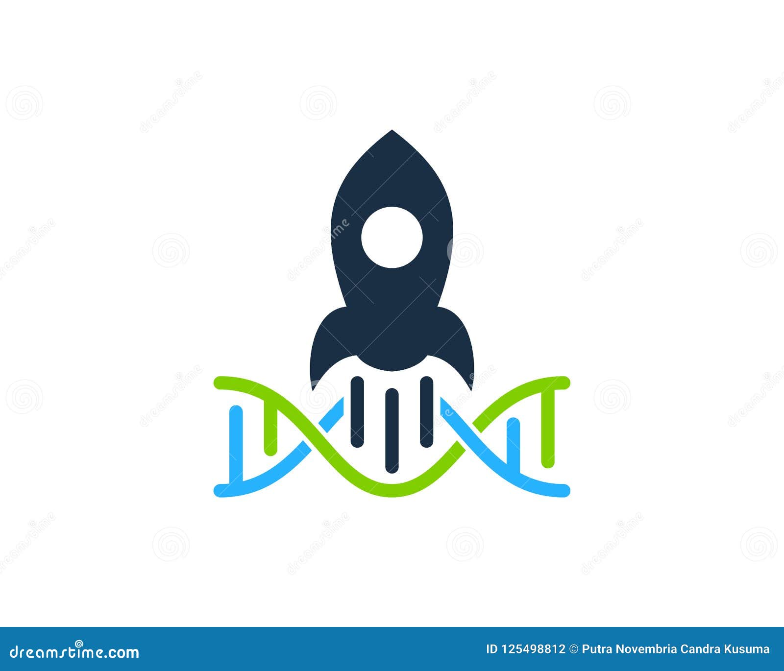 Rocket Dna Logo Icon Design Stock Vector - Illustration of idea ...