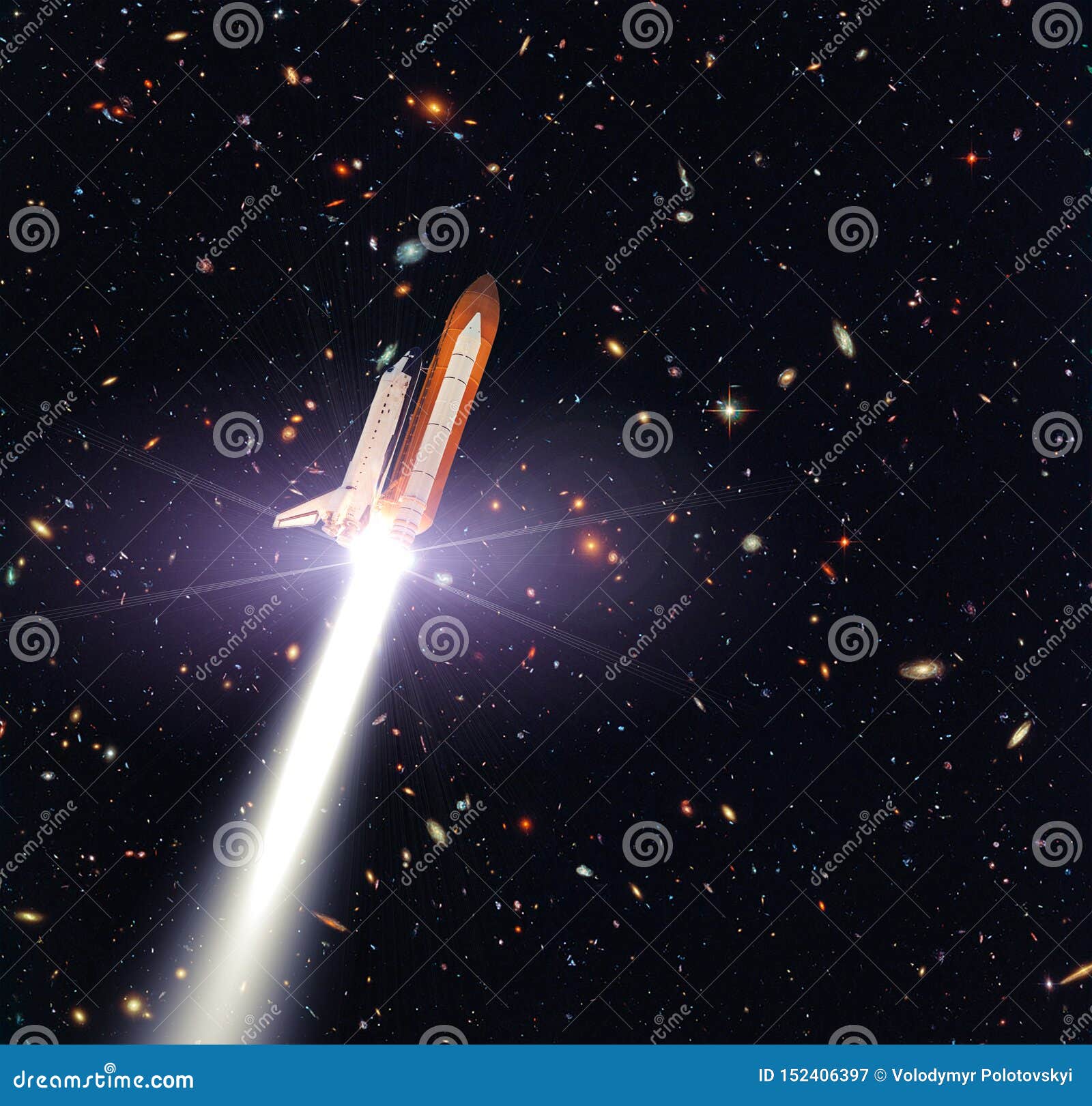 Rocket. the Elements of this Image Furnished by NASA Stock Illustration ...