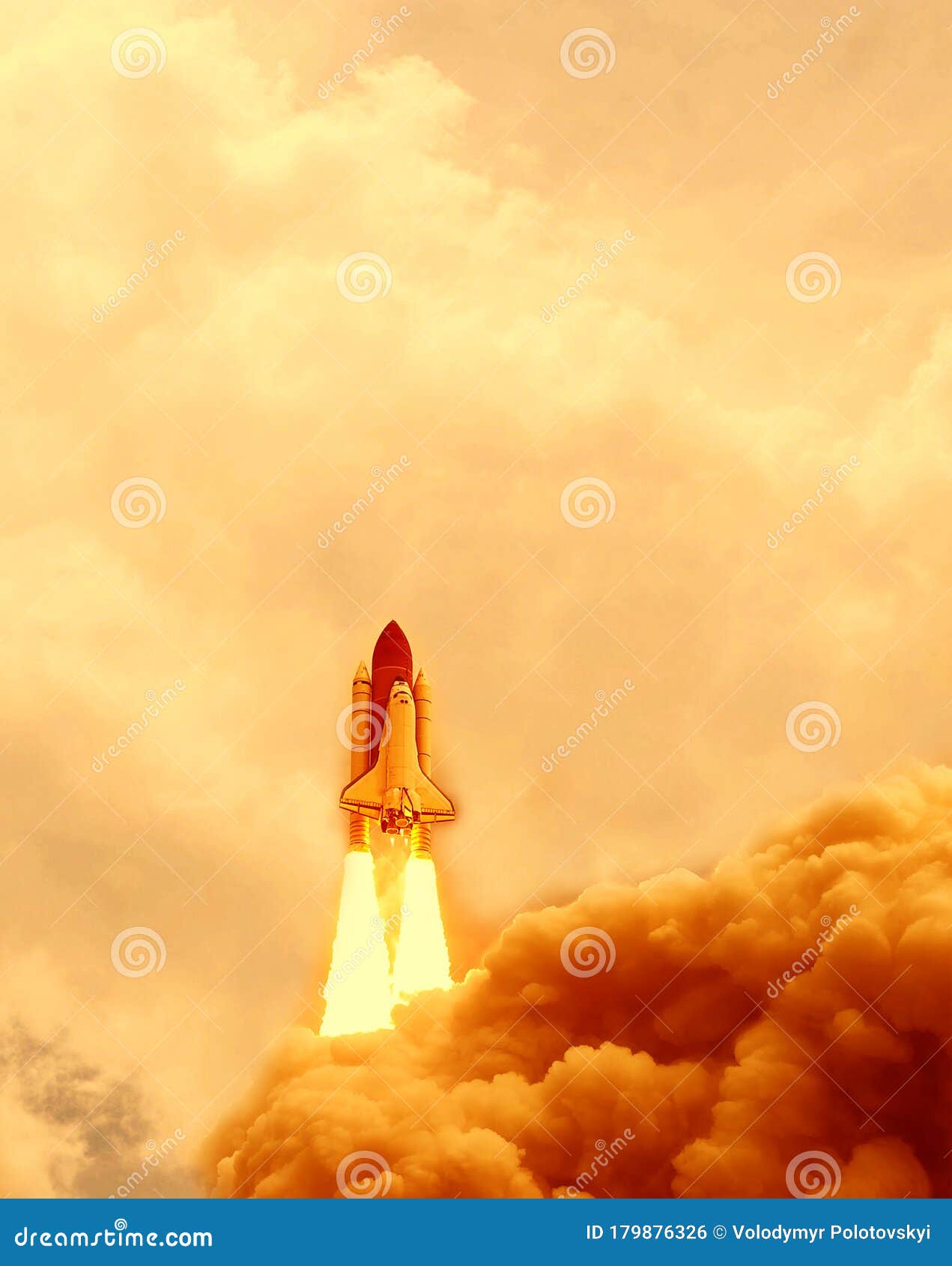 Rocket. the Elements of this Image Furnished by NASA Stock Photo ...