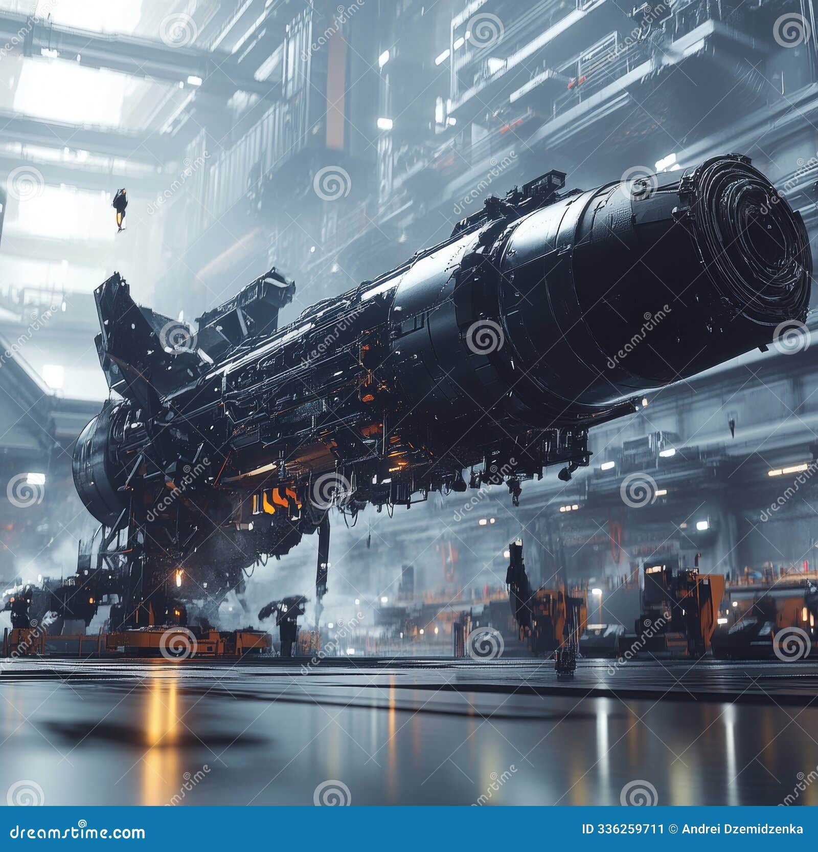 A Rocket Engine Assembly Facility. Rocket Engine Assembly in a ...