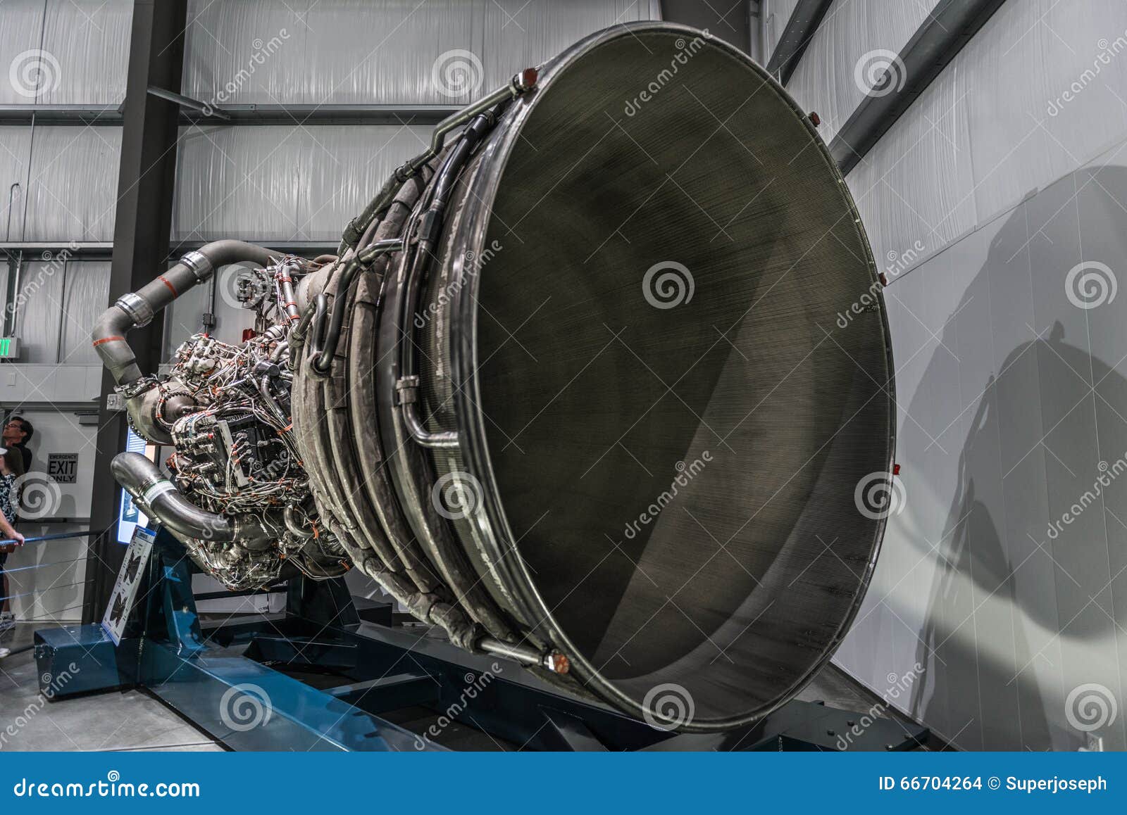 Rocket engine exposed stock photo. Image of steel, engine - 66704264