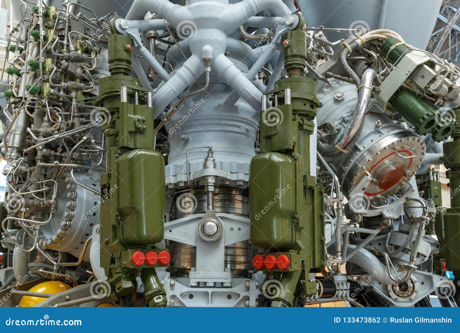 Rocket Engine Launcher Detail Exhibition Stock Photo - Image of cosmos ...