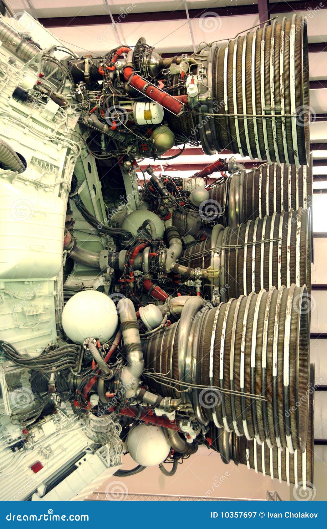 Rocket Engines, Engine Nozzles. Isolated On White Backgroung Stock ...