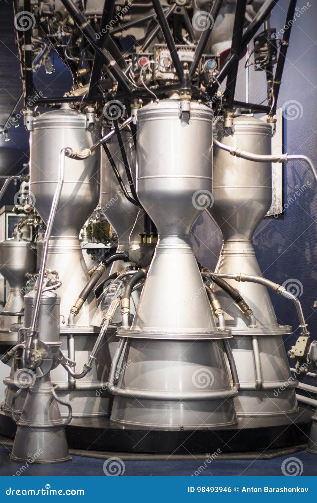Rocket engines inside. editorial photo. Image of oxygen - 98493946
