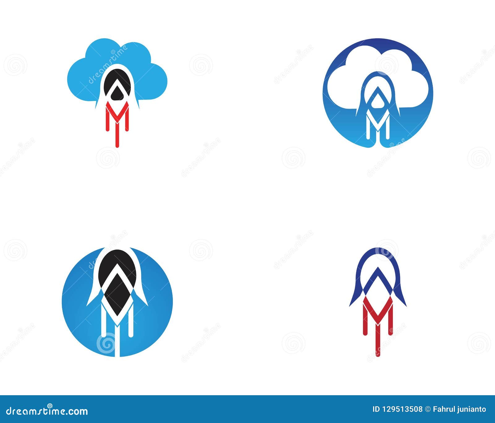 Rocket Faster Icon Logo Vector Template Stock Vector - Illustration of ...