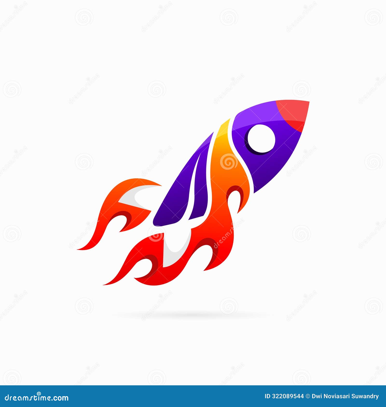 Rocket Fire And Smoke Trails, Realistic Spacecraft Startup Launch ...