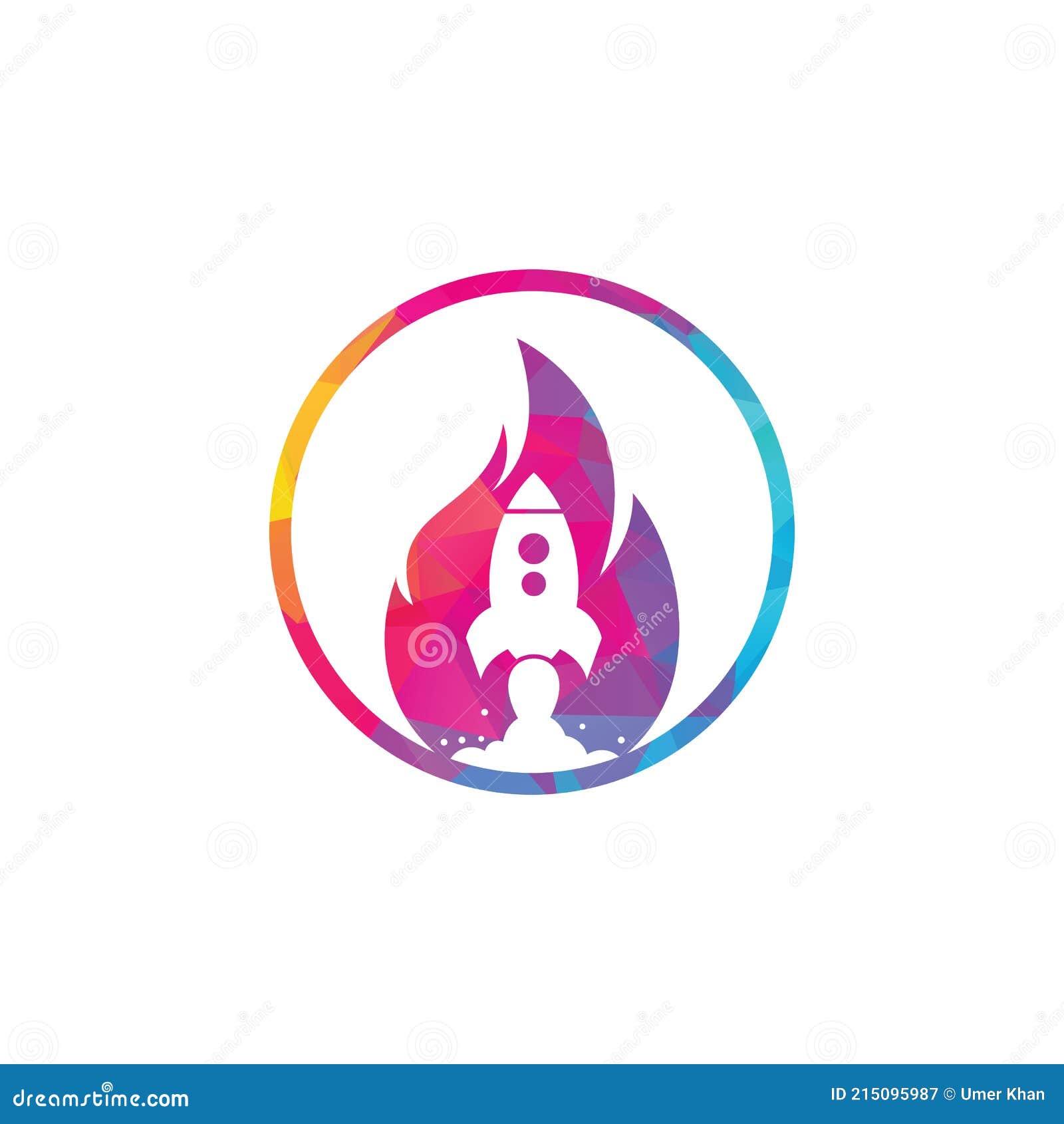 Rocket Fire Logo Design. Fire and Rocket Logo Stock Vector ...