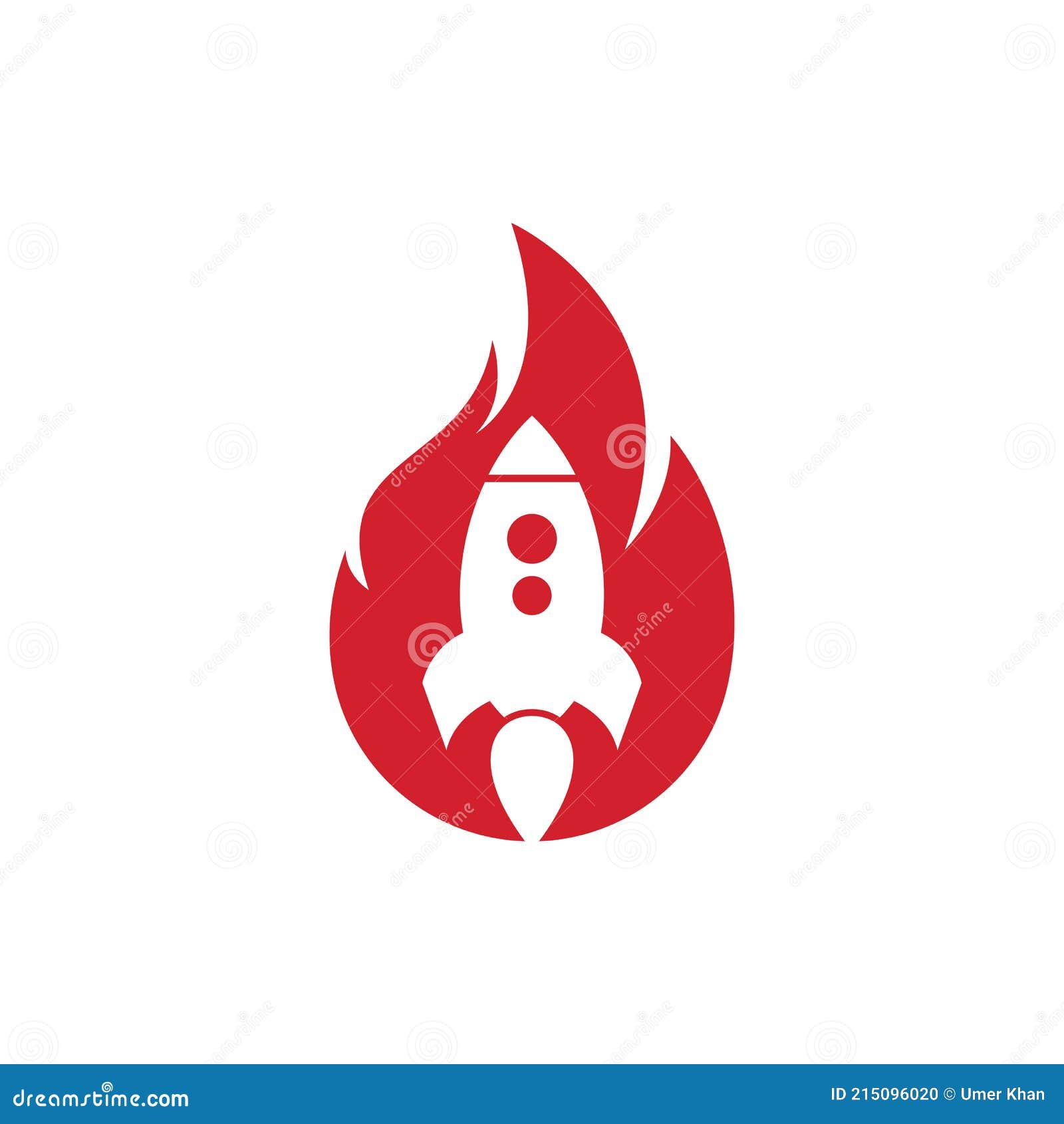 Rocket Fire Logo Design. Fire and Rocket Logo Stock Vector ...