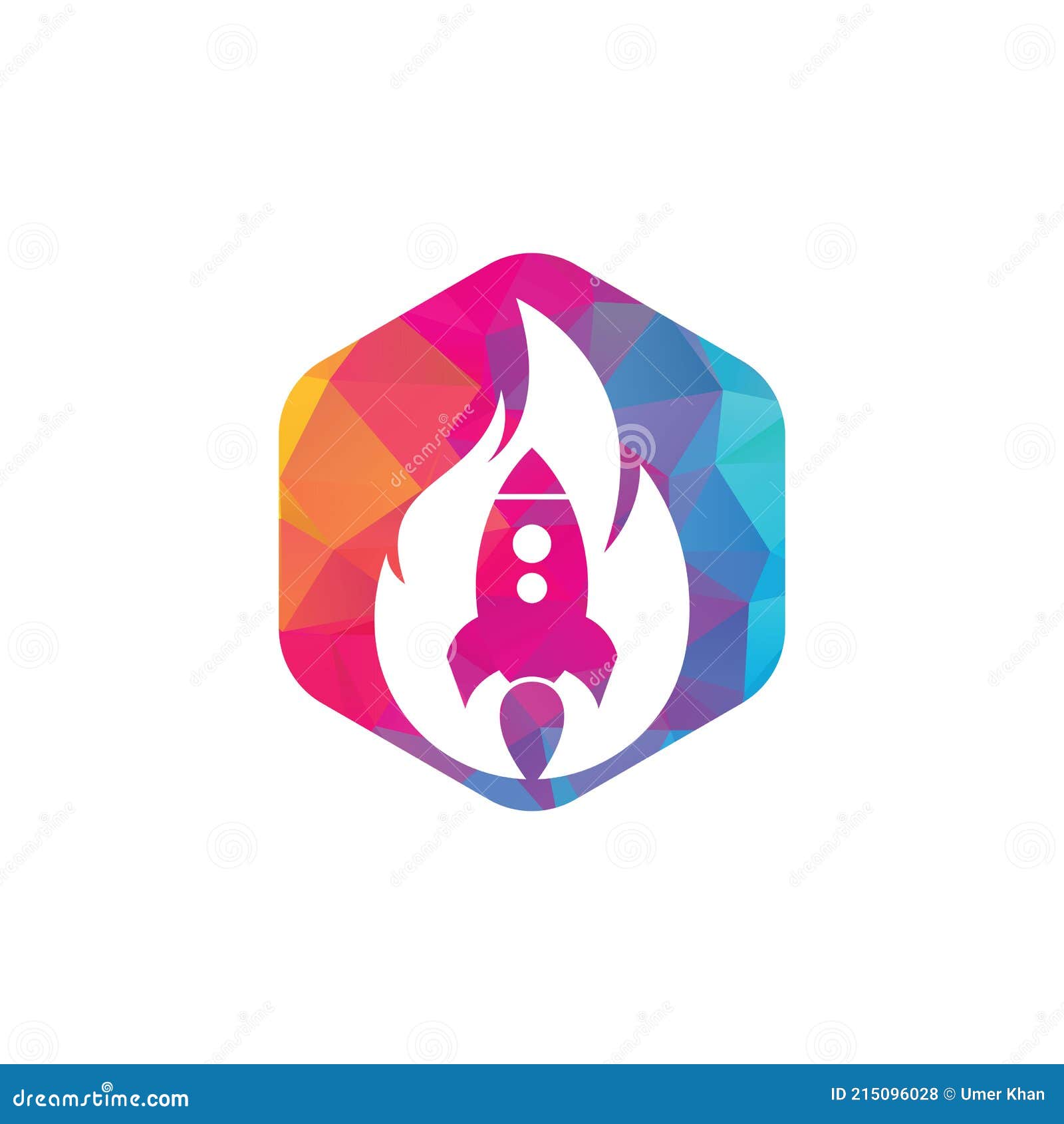 Rocket Fire Logo Design. Fire and Rocket Logo Stock Vector ...