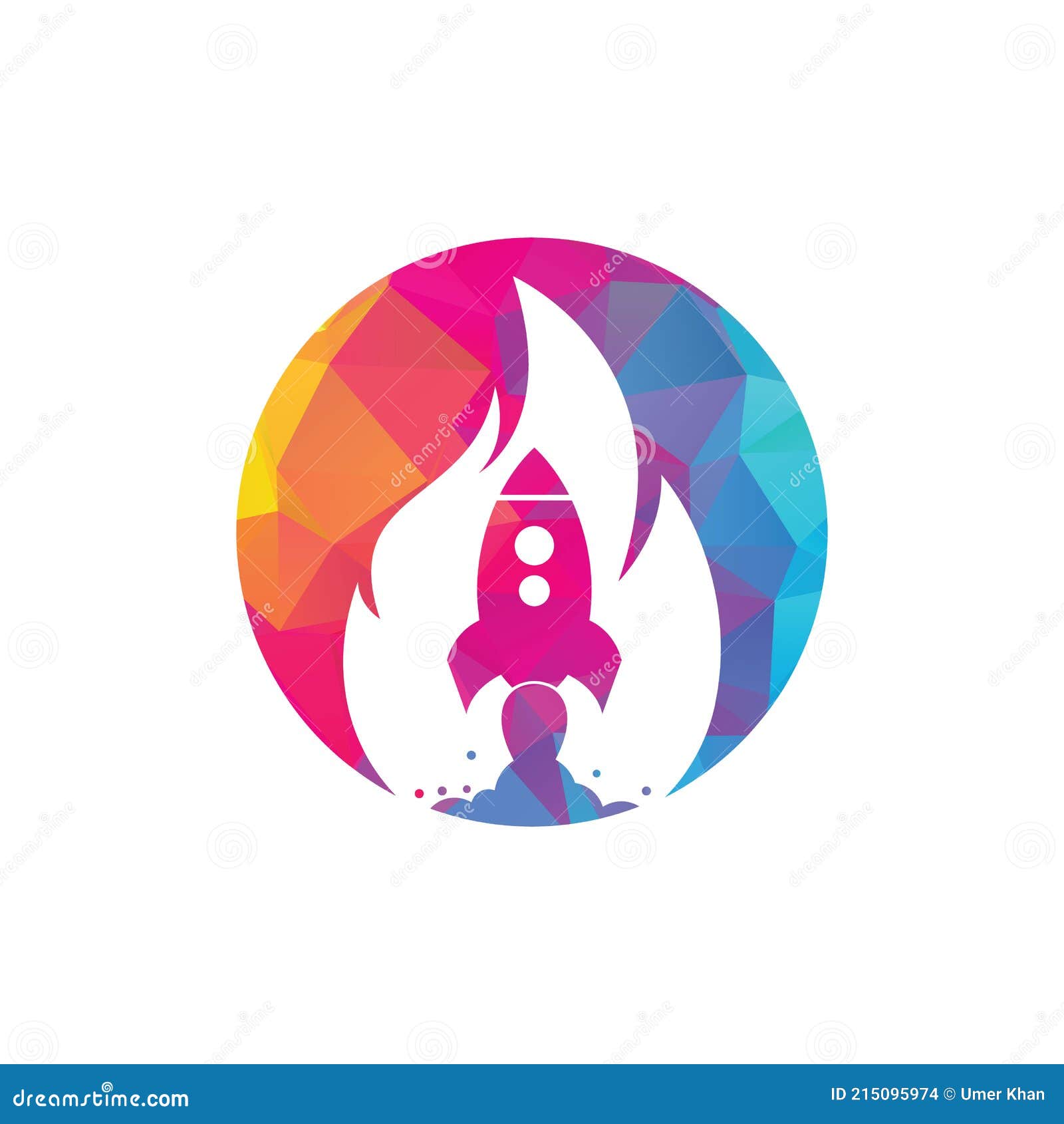 Rocket Fire Logo Design. Fire and Rocket Logo Stock Vector ...