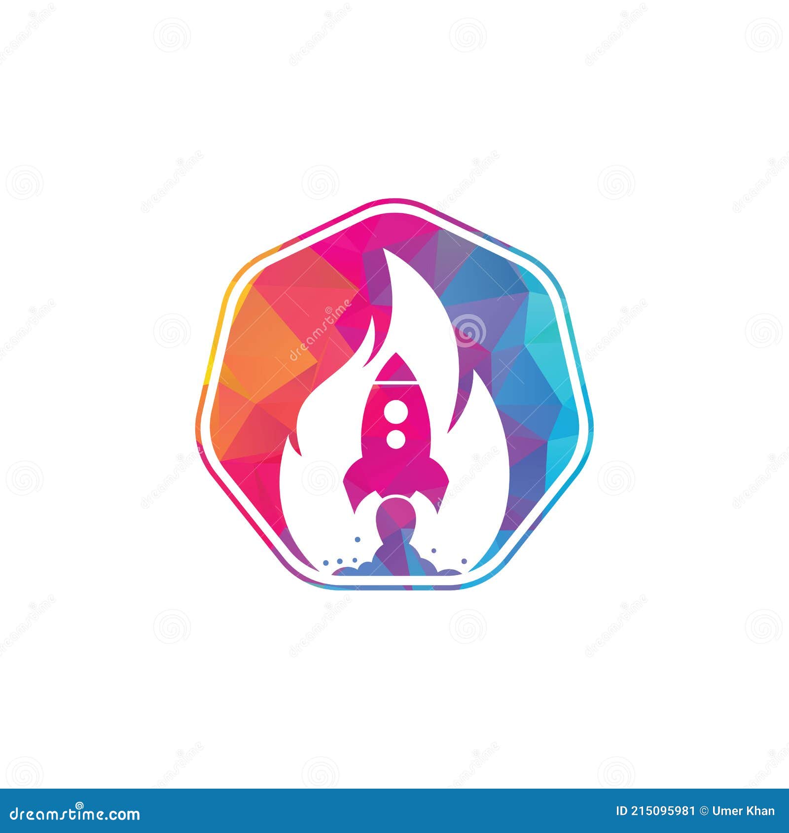 Rocket Fire Logo Design. Fire and Rocket Logo Stock Vector ...