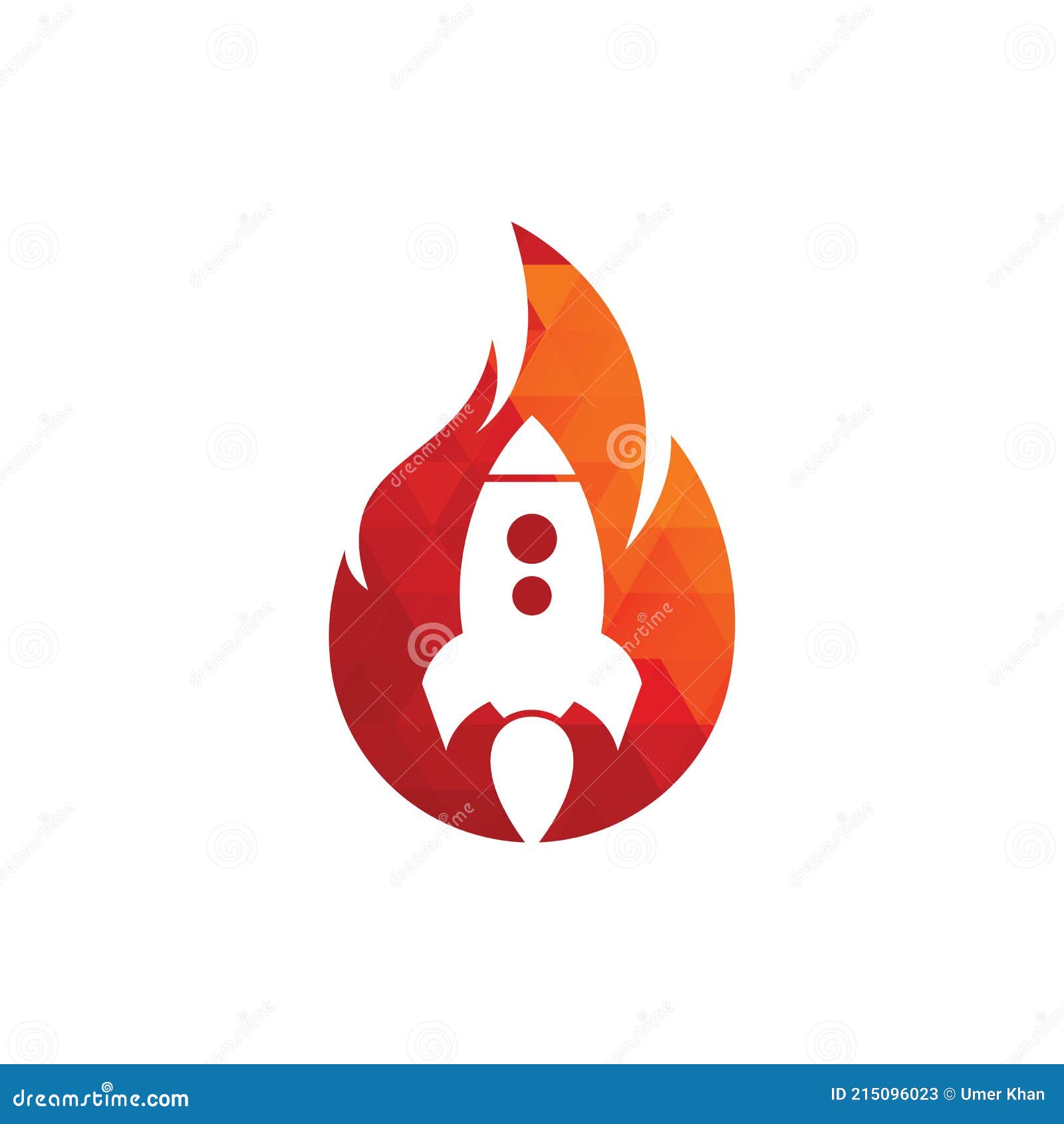 Rocket Fire Logo Design. Fire and Rocket Logo Stock Vector ...