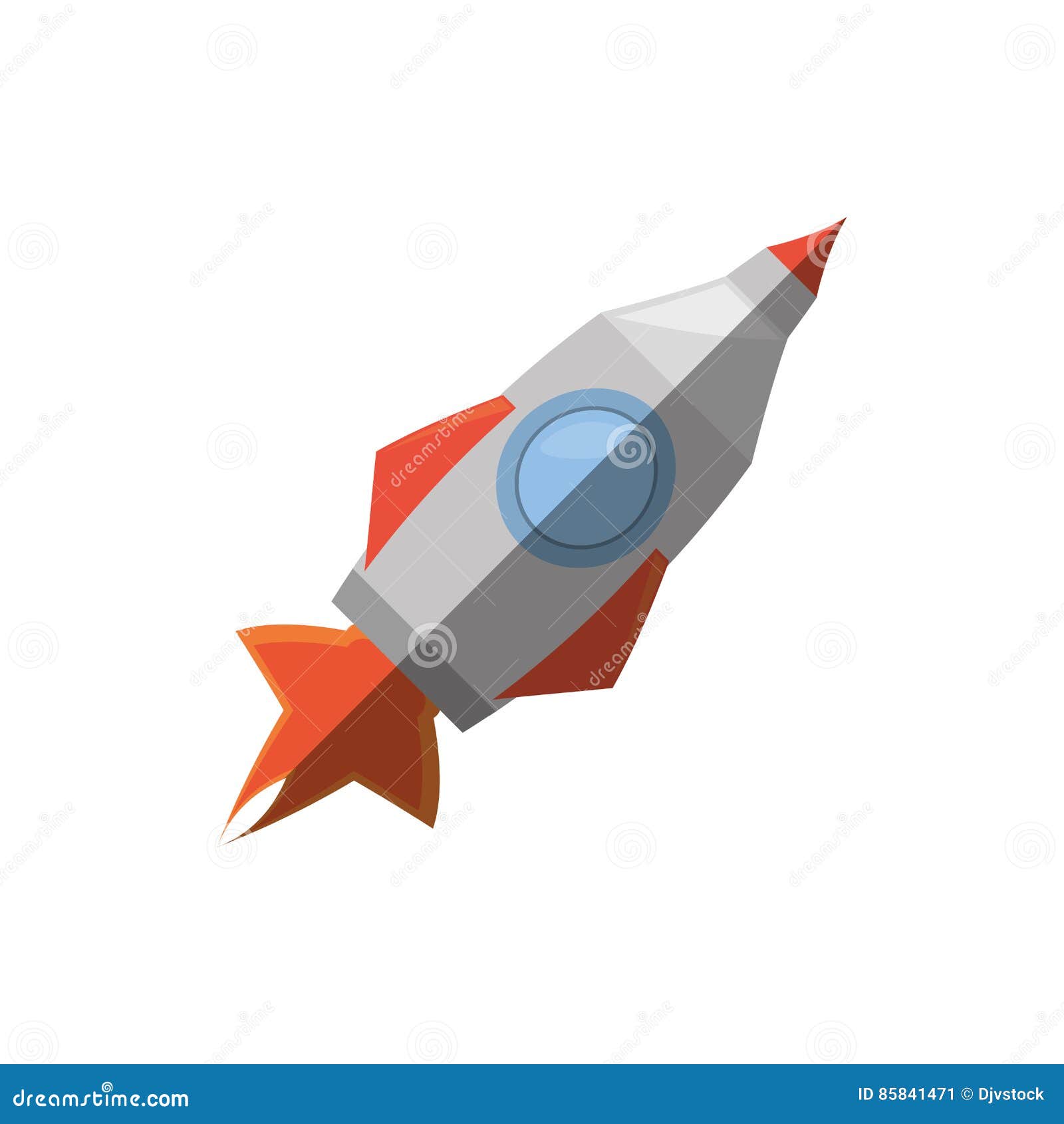 Rocket with Fire Related Icon Stock Illustration - Illustration of land ...