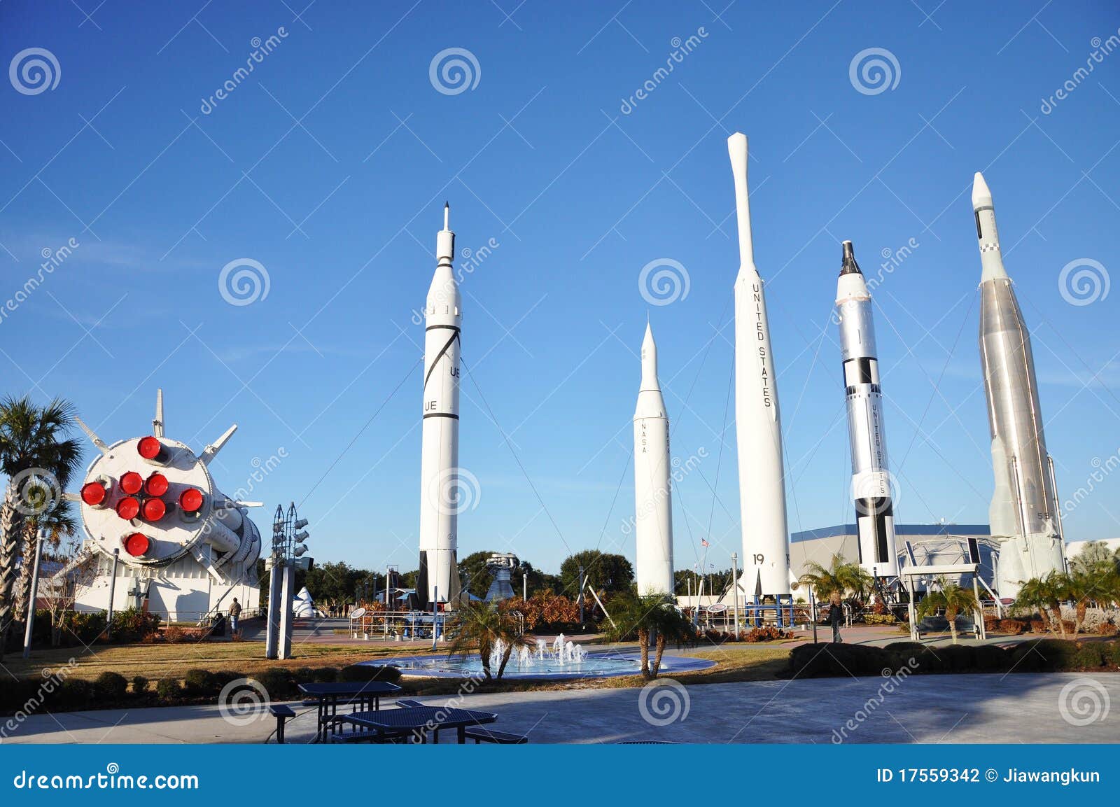 Rocket Garden in Kennedy Space Center Editorial Photography - Image of ...