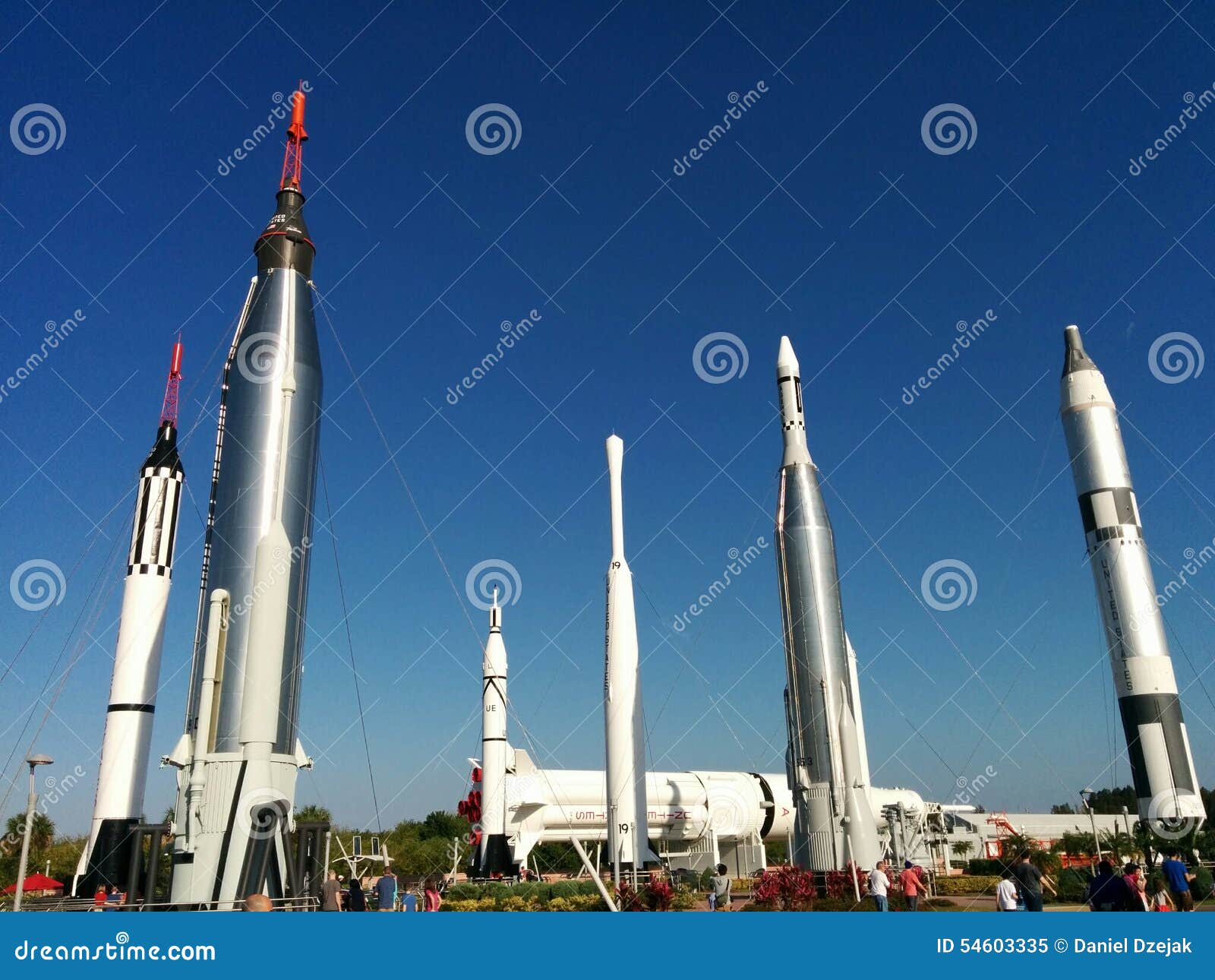 Rocket Garden at Kennedy Space Center Editorial Image - Image of craft ...