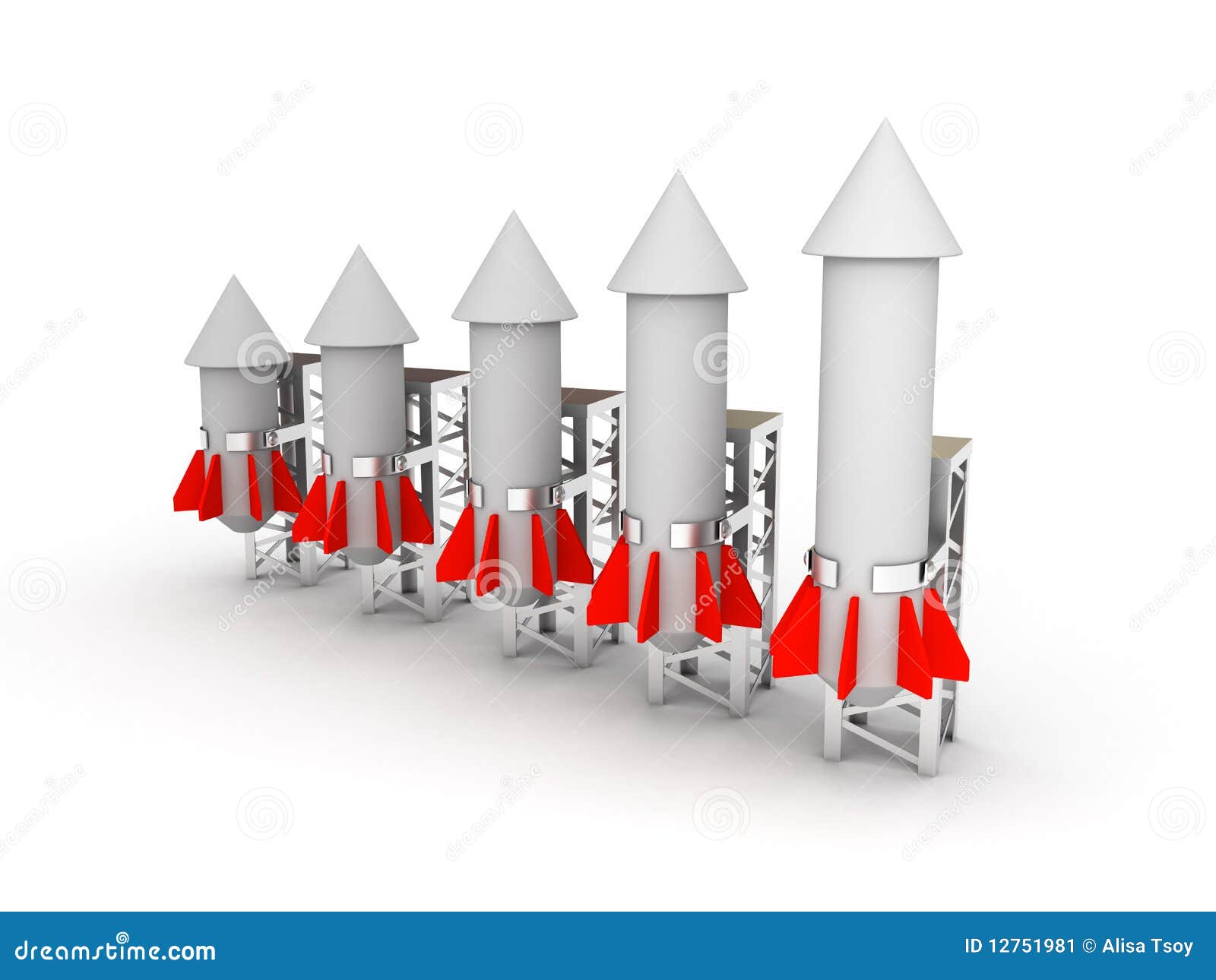 Rocket graph stock illustration. Illustration of space - 12751981