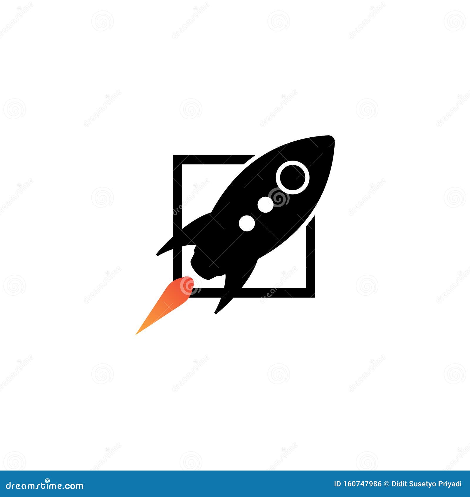 Rocket Graphic Design Template Vector Illustration Stock Vector ...