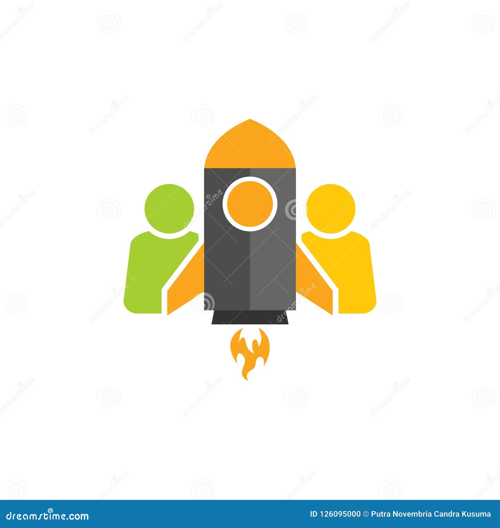 Rocket Group Logo Icon Design Stock Vector - Illustration of abstract ...