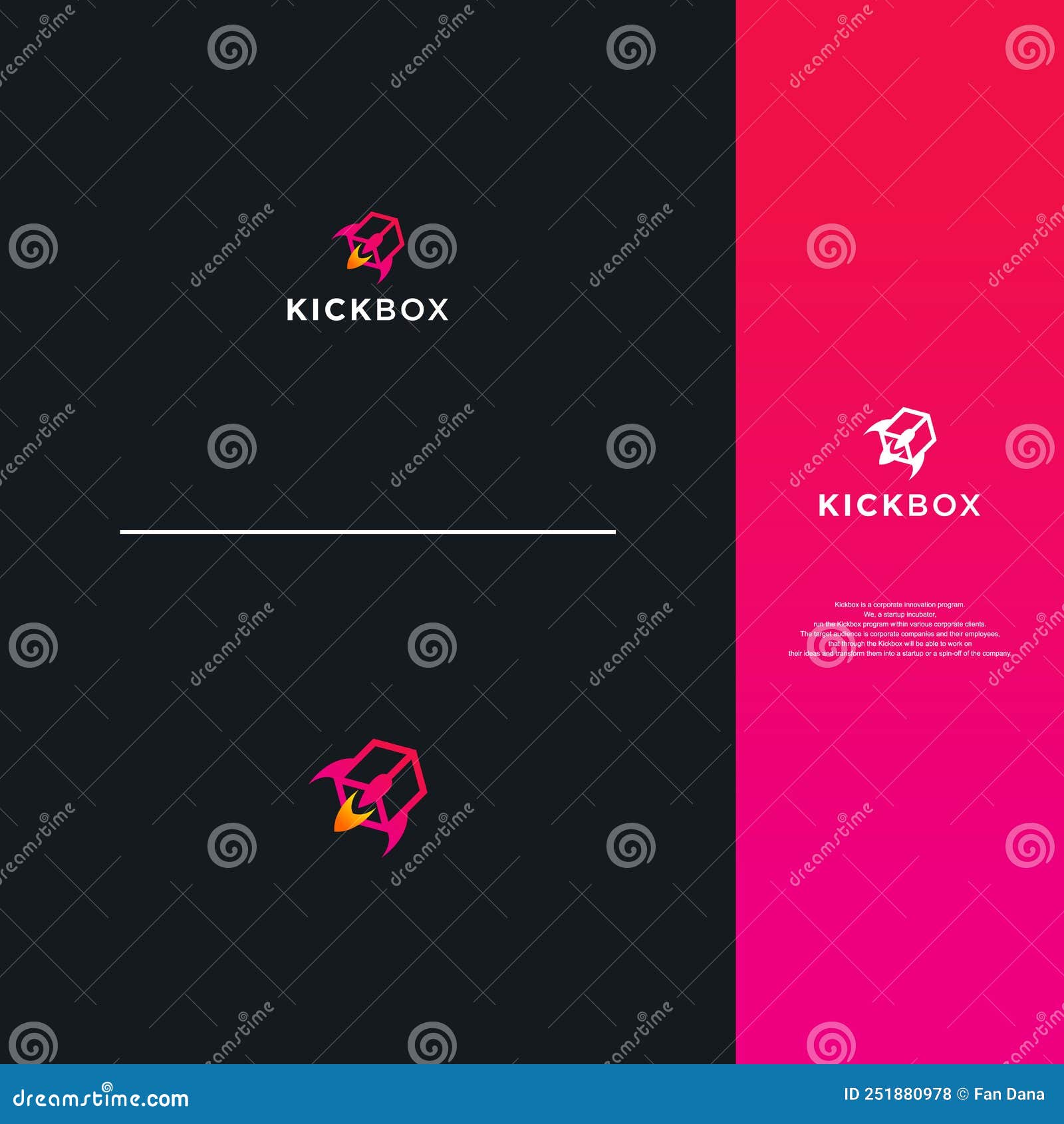 Rocket Hexagon Logo Design Vector Illustration Stock Vector ...