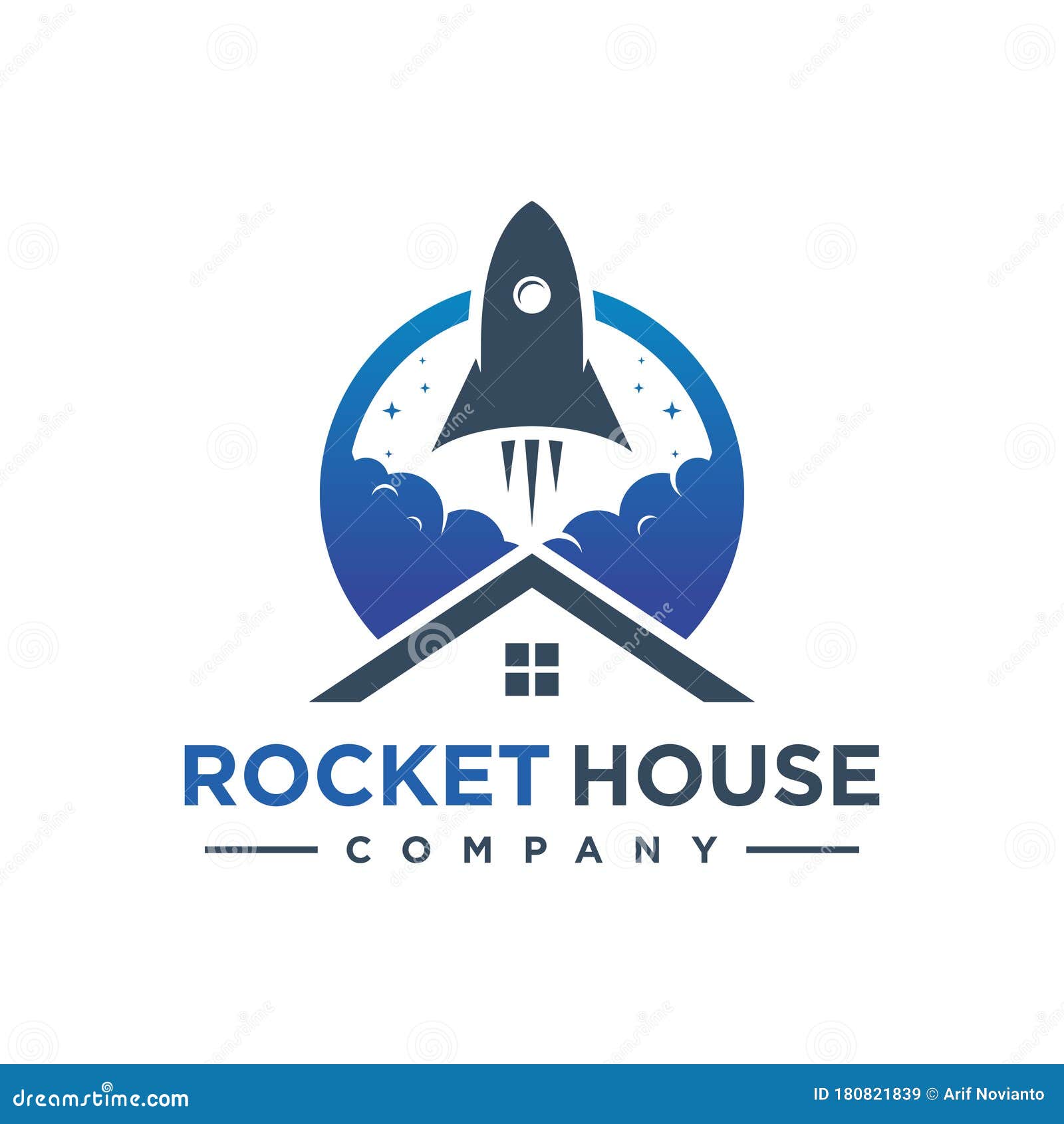 Rocket house logo design stock vector. Illustration of office - 180821839