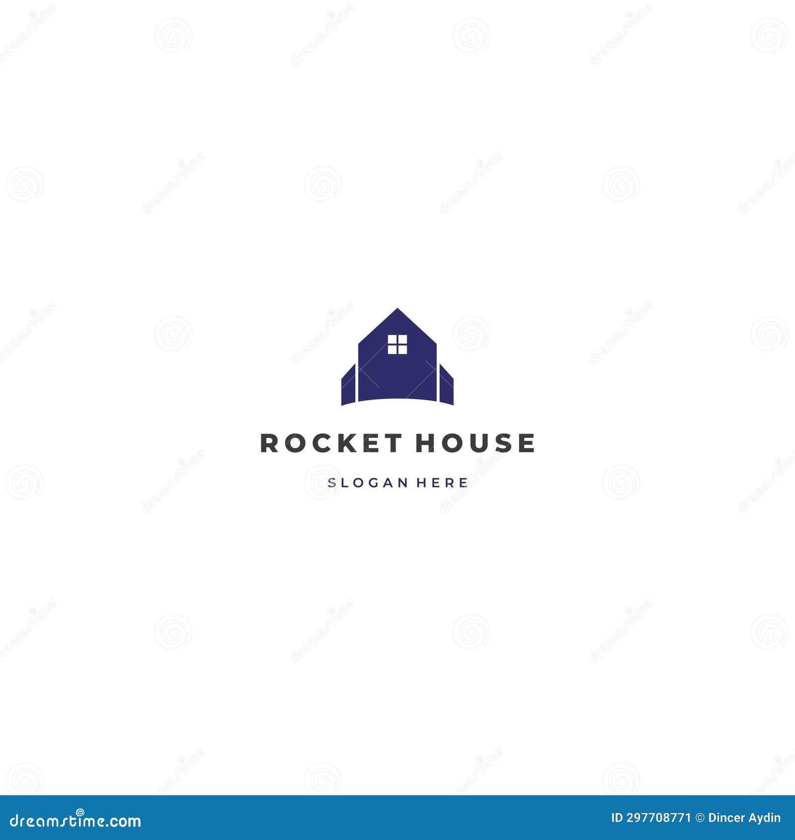Rocket House Logo Design Modern Concept Vector Stock Vector ...