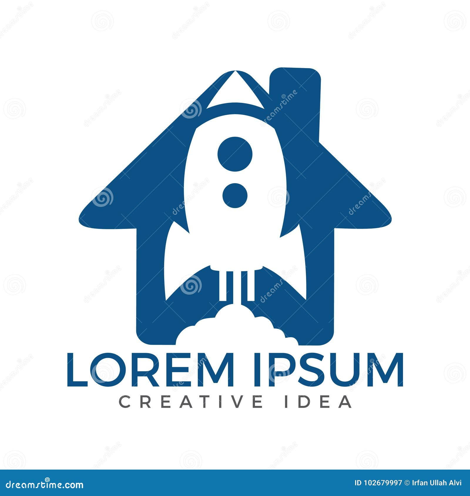 Rocket House Logo,Rocket Logo Vector Logo Template Stock Vector ...