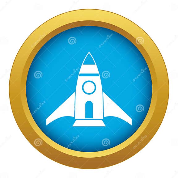 Rocket Icon Blue Vector Isolated Stock Vector - Illustration of science ...