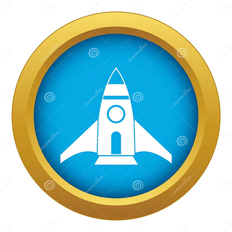 Rocket Icon Blue Vector Isolated Stock Vector - Illustration of science ...