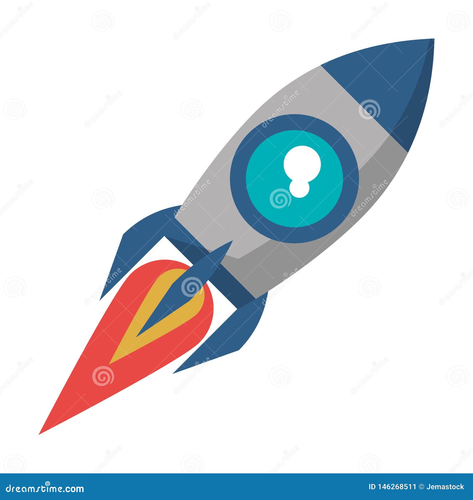 Rocket icon cartoon stock vector. Illustration of shuttle - 146268511