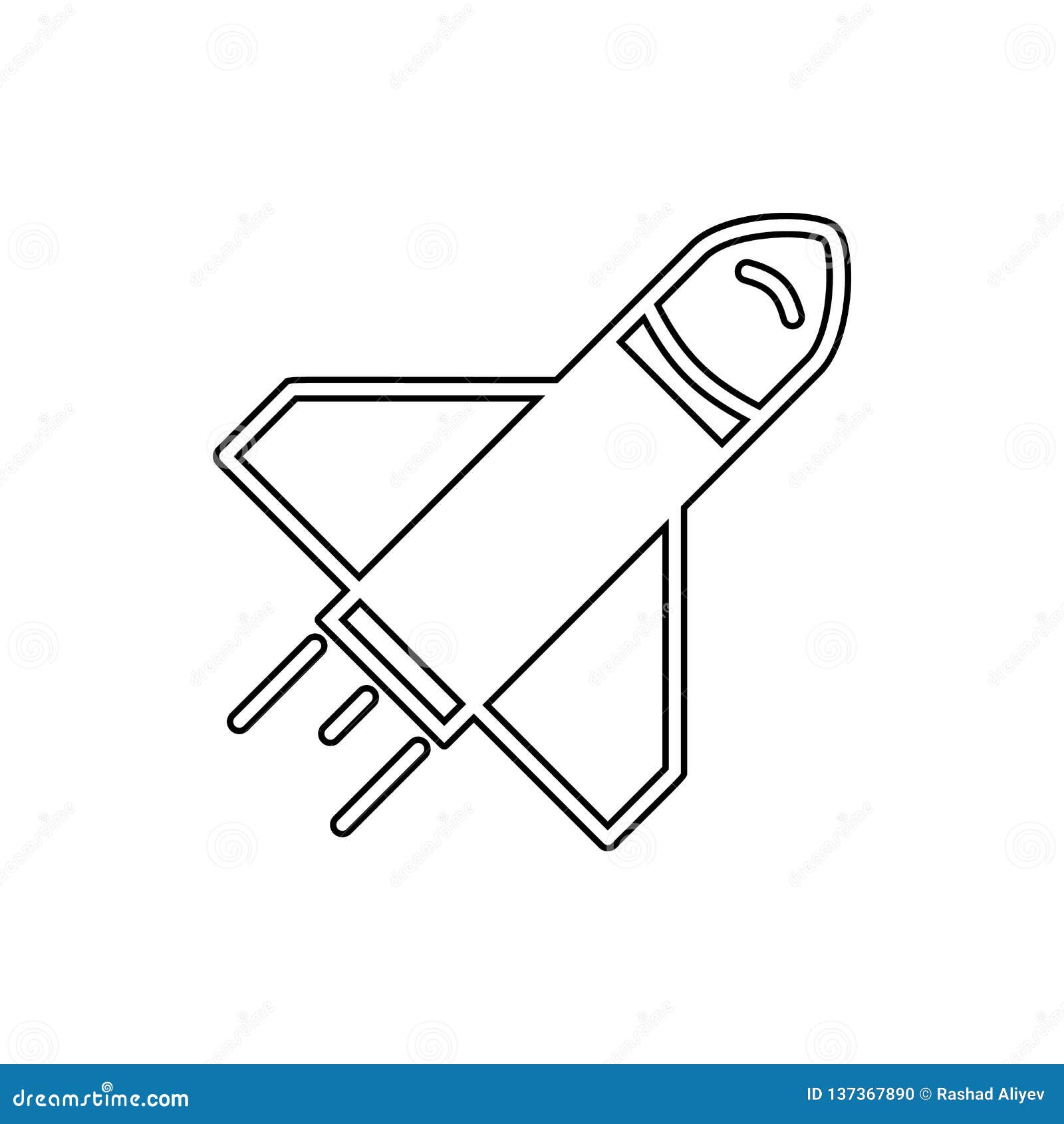 Rocket Icon. Element of Cyber Security for Mobile Concept and Web Apps ...