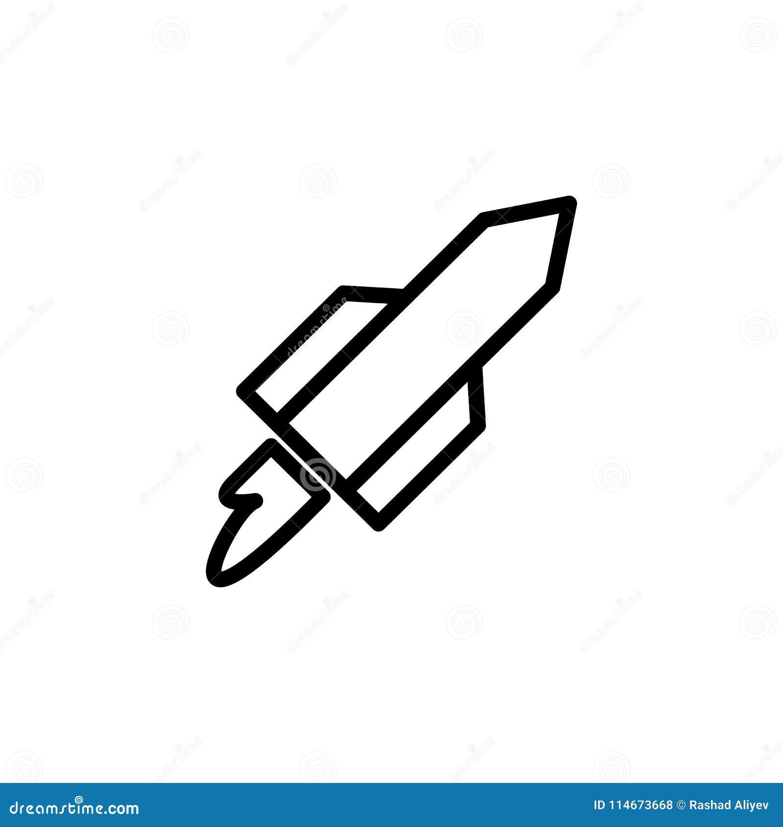 Rocket Icon. Element of Minimalistic Icons for Mobile Concept and Web ...
