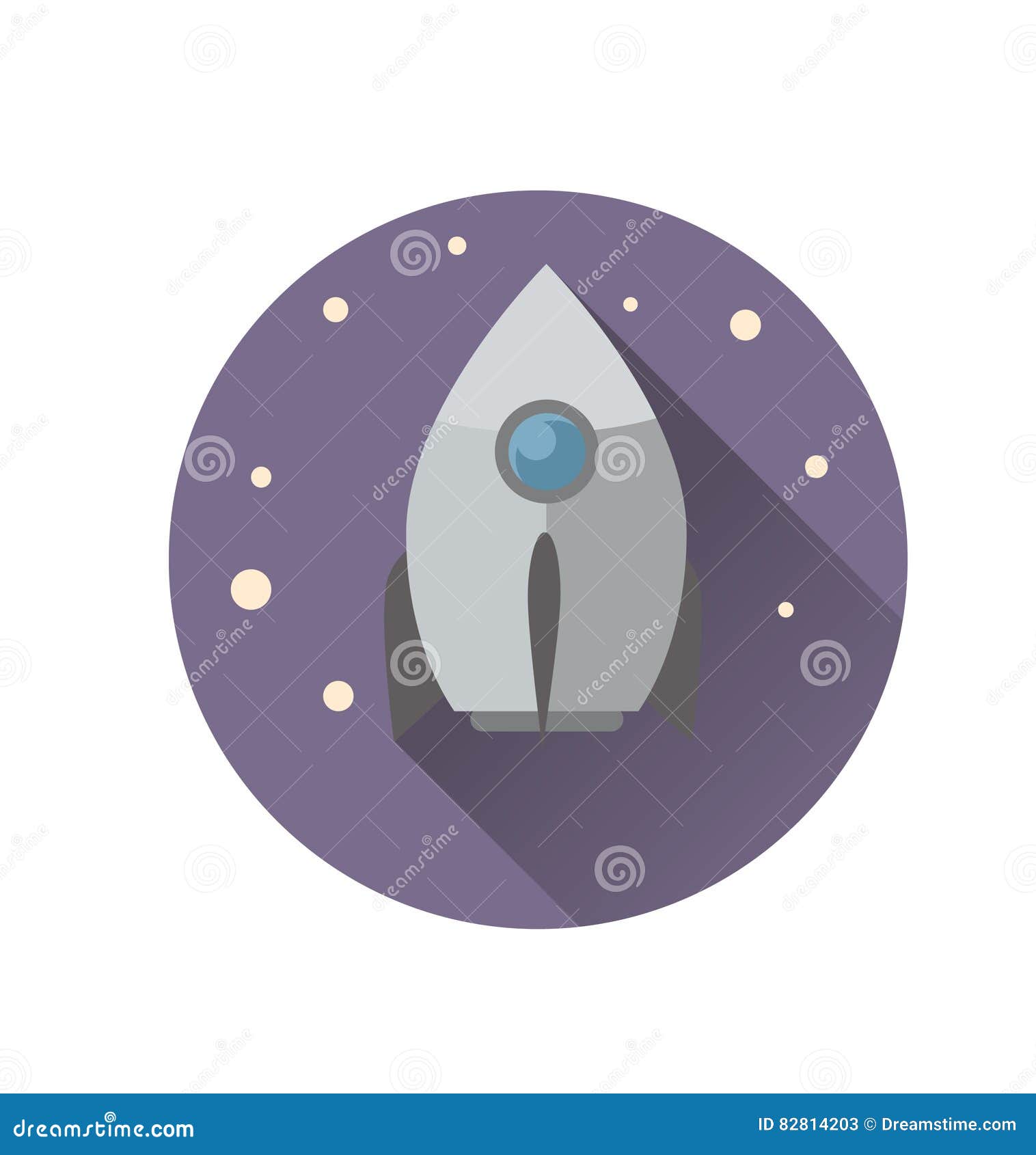 Rocket icon flat design stock vector. Illustration of flat - 82814203