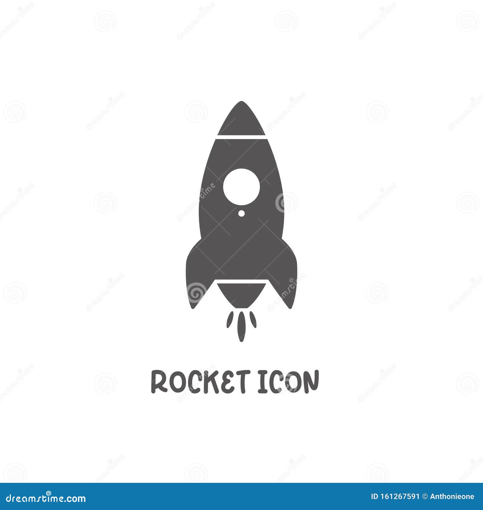 Rocket Icon Simple Flat Style Vector Illustration Stock Vector ...