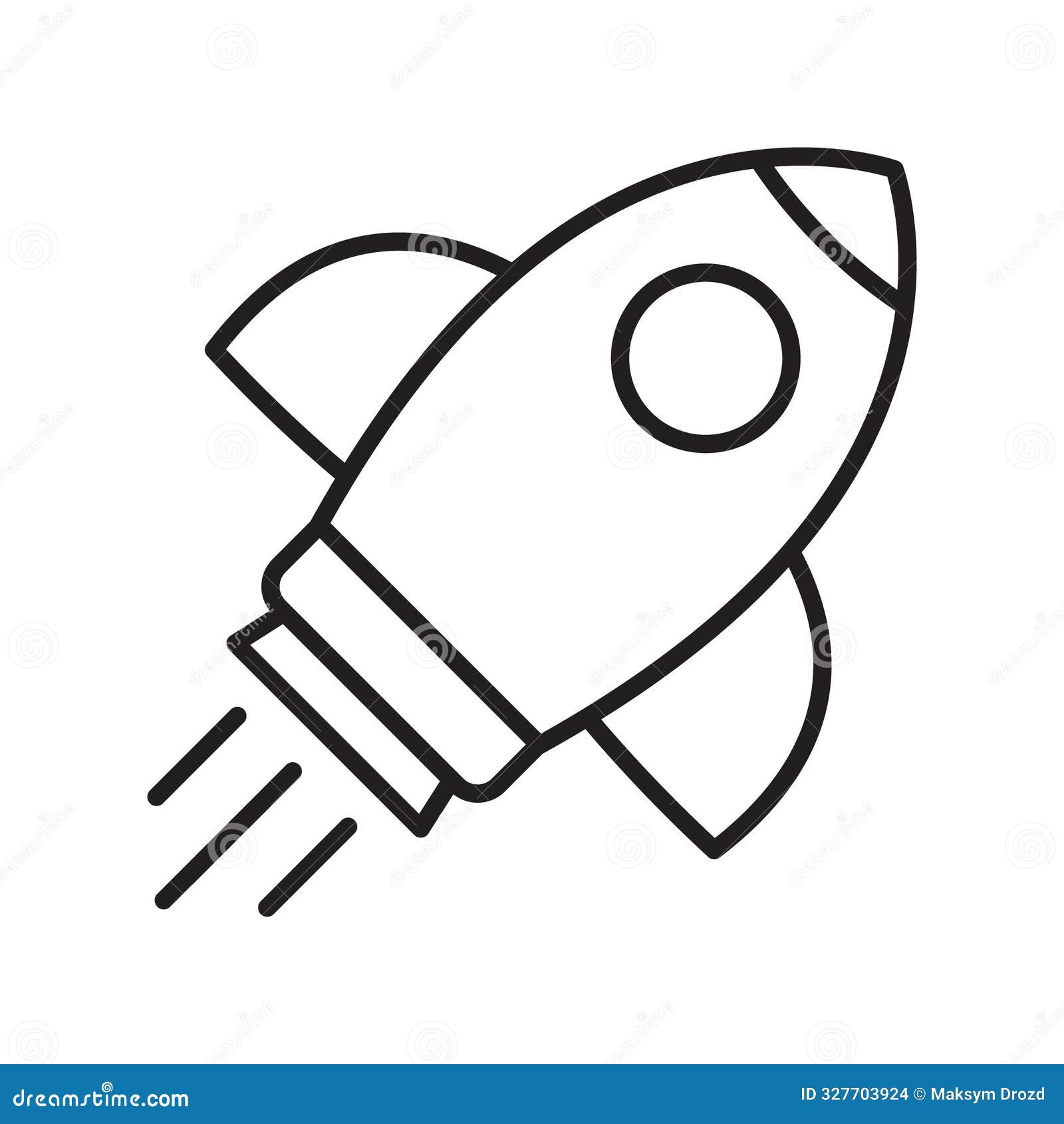 Rocket Icon. Simple Rocket Sign. Rocket Launched Icon Stock ...