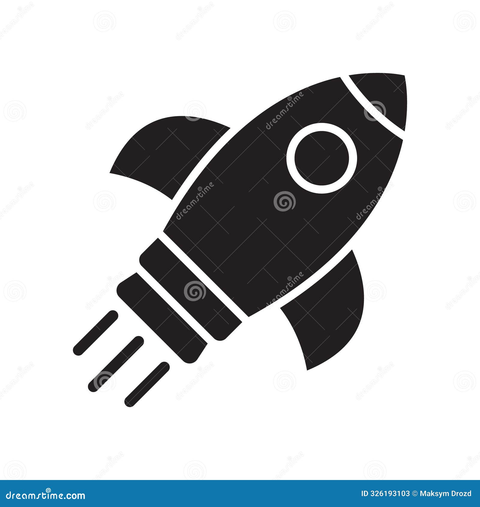 Rocket Icon. Simple Rocket Sign. Rocket Launched Icon Stock ...