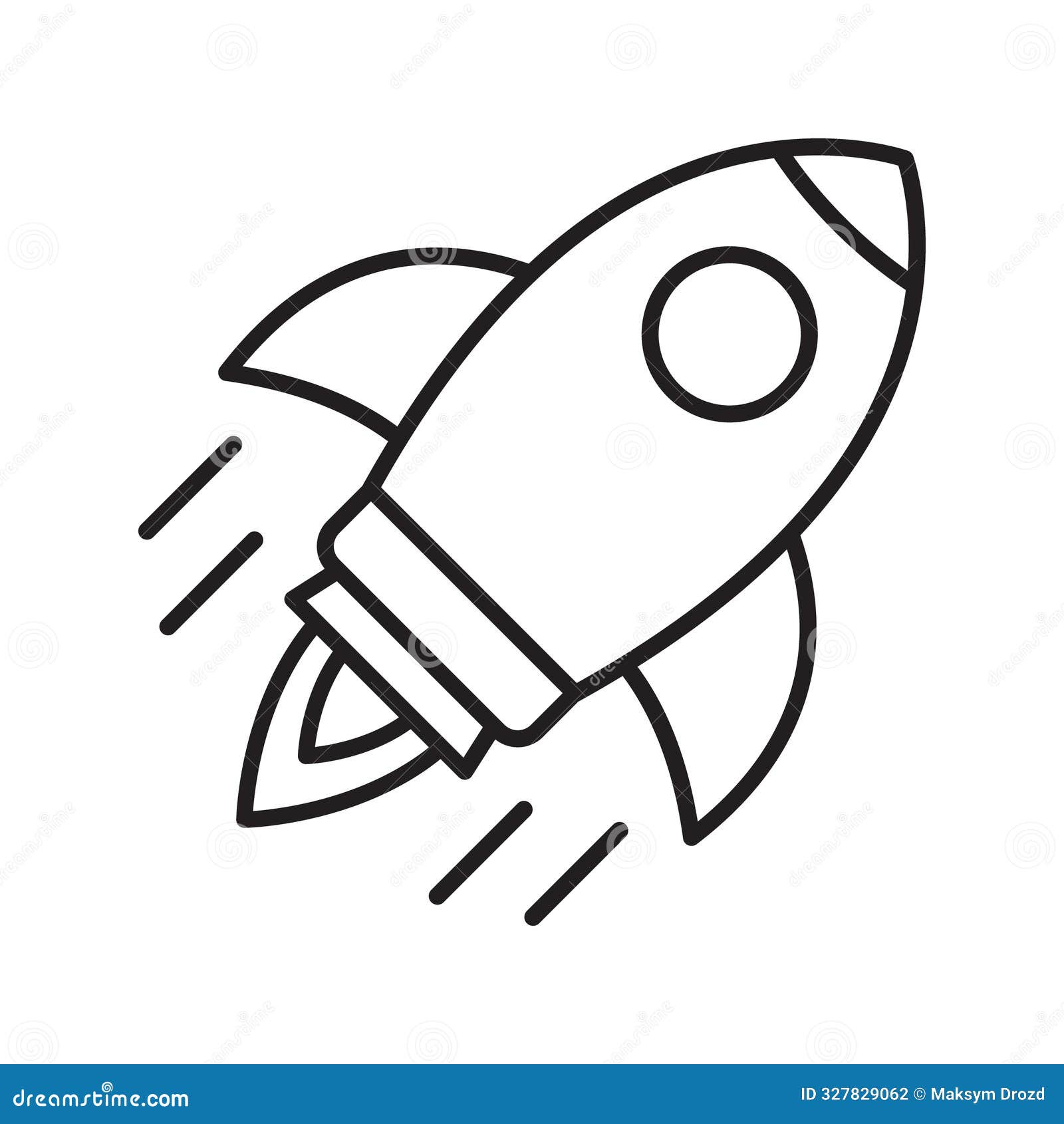 Rocket Icon. Simple Rocket Sign. Rocket Launched Icon Stock ...