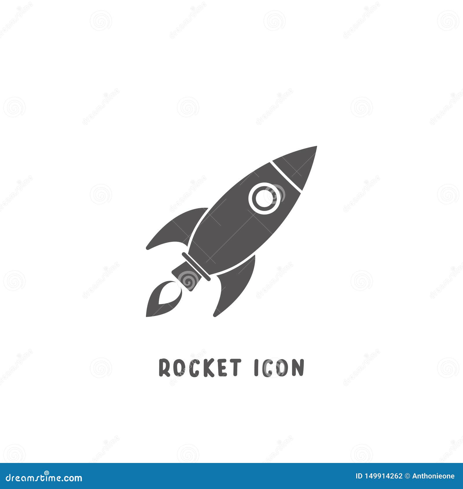 Rocket Icon Simple Flat Style Vector Illustration Stock Vector ...