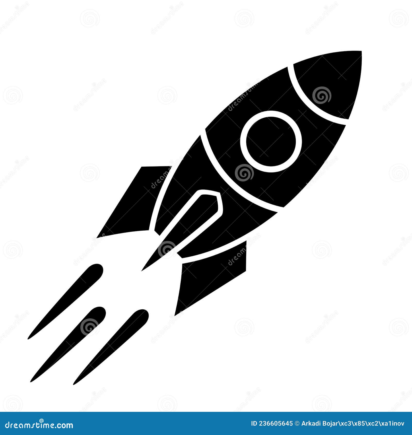 Rocket Icon, Space Ship Vector Sign Stock Vector - Illustration of ...