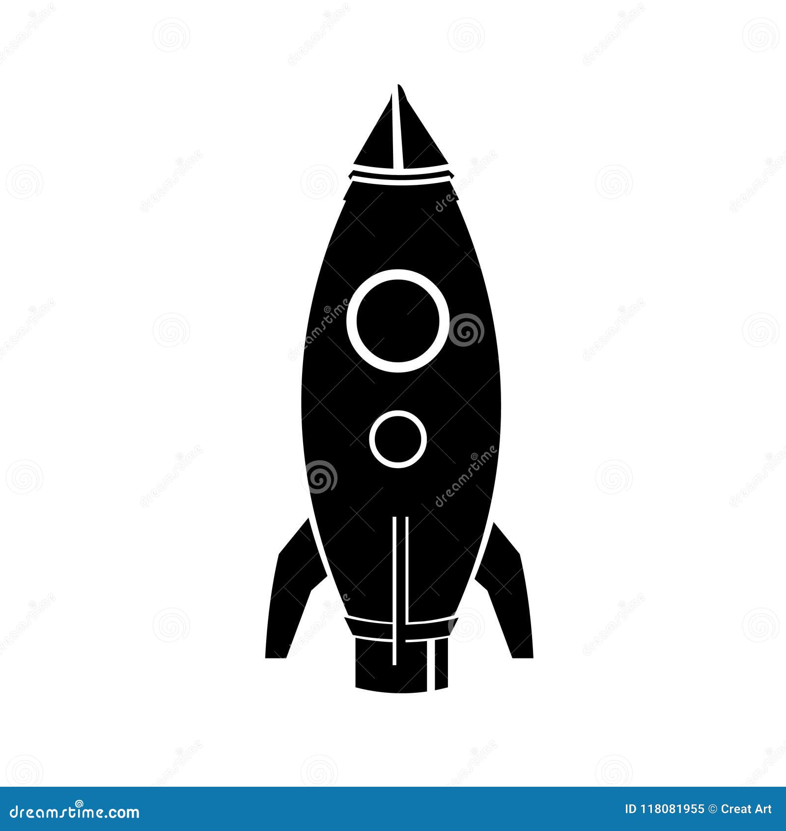 Rocket Icon.Vector Logo Rocket Ship. Stock Vector - Illustration of ...