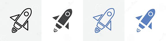 Rocket Icon Vector Set Use for Web Ui or App Stock Vector ...