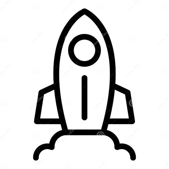 Rocket Idea Icon, Outline Style Stock Vector - Illustration of ...