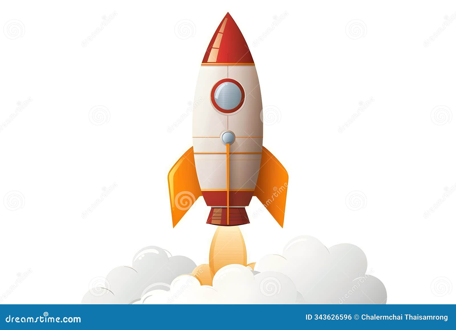 Rocket Isolated on White Background Vector Rocket,Rocket Launch ...