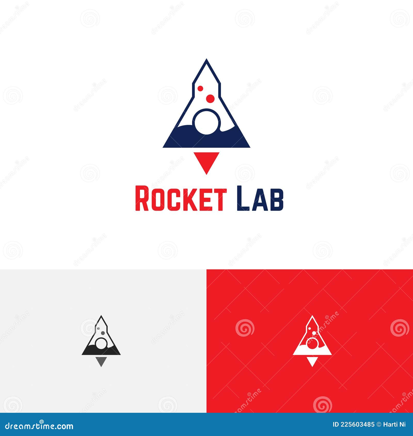 Rocket Laboratory Spacecraft Sky Space Science Technology Logo Stock ...