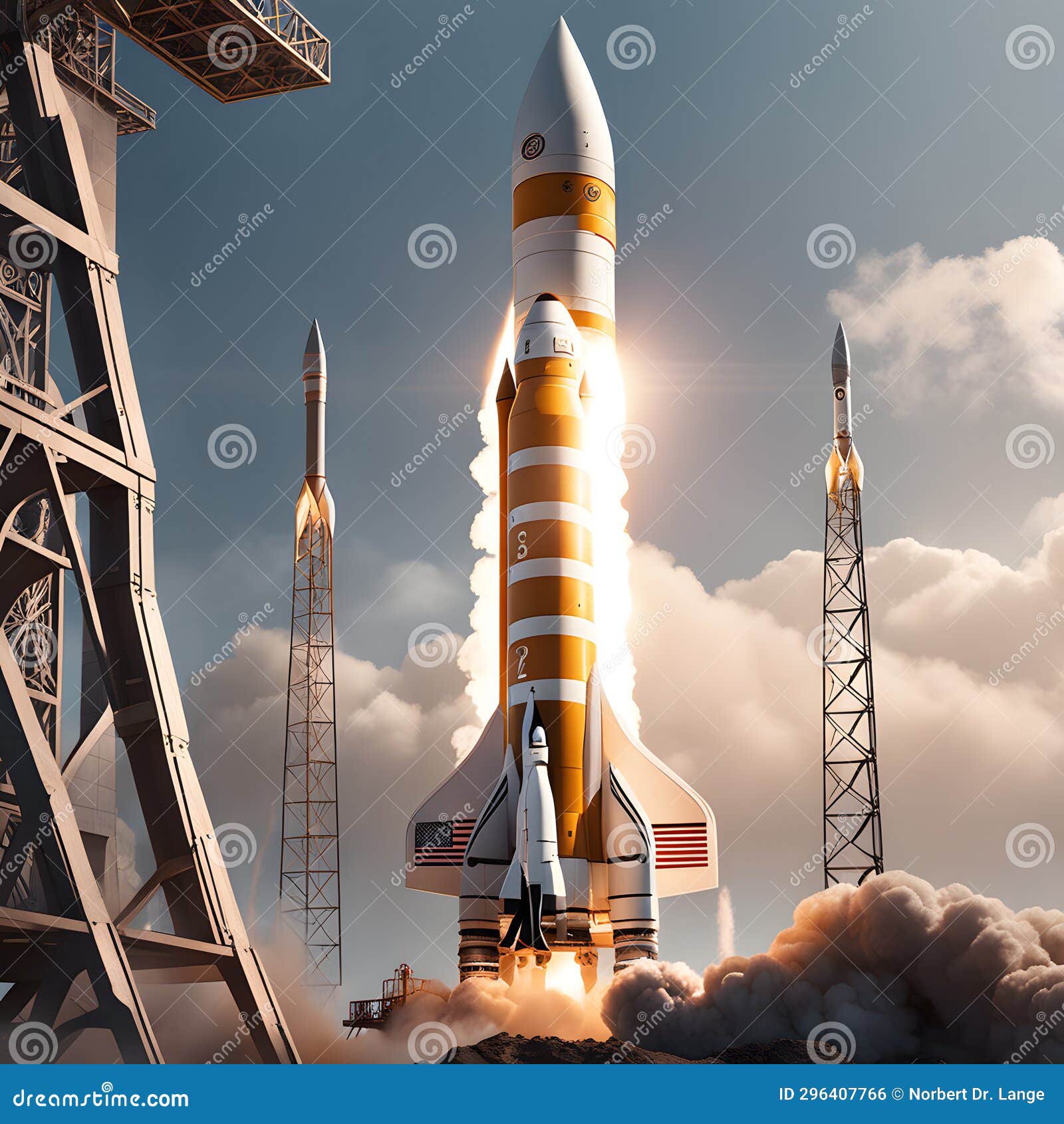Rocket Launch, AI-Generatet Stock Photo - Image of rockets, aigeneratet ...