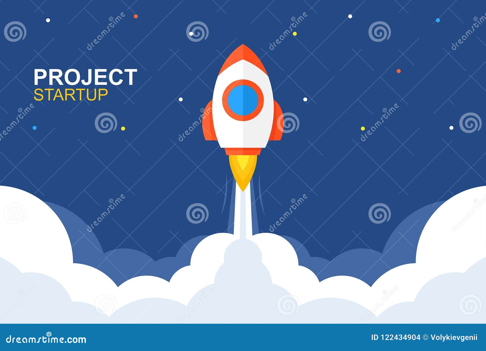 Rocket Launch And Flight, Dashboard, HUD Style Control Center. Set Of ...