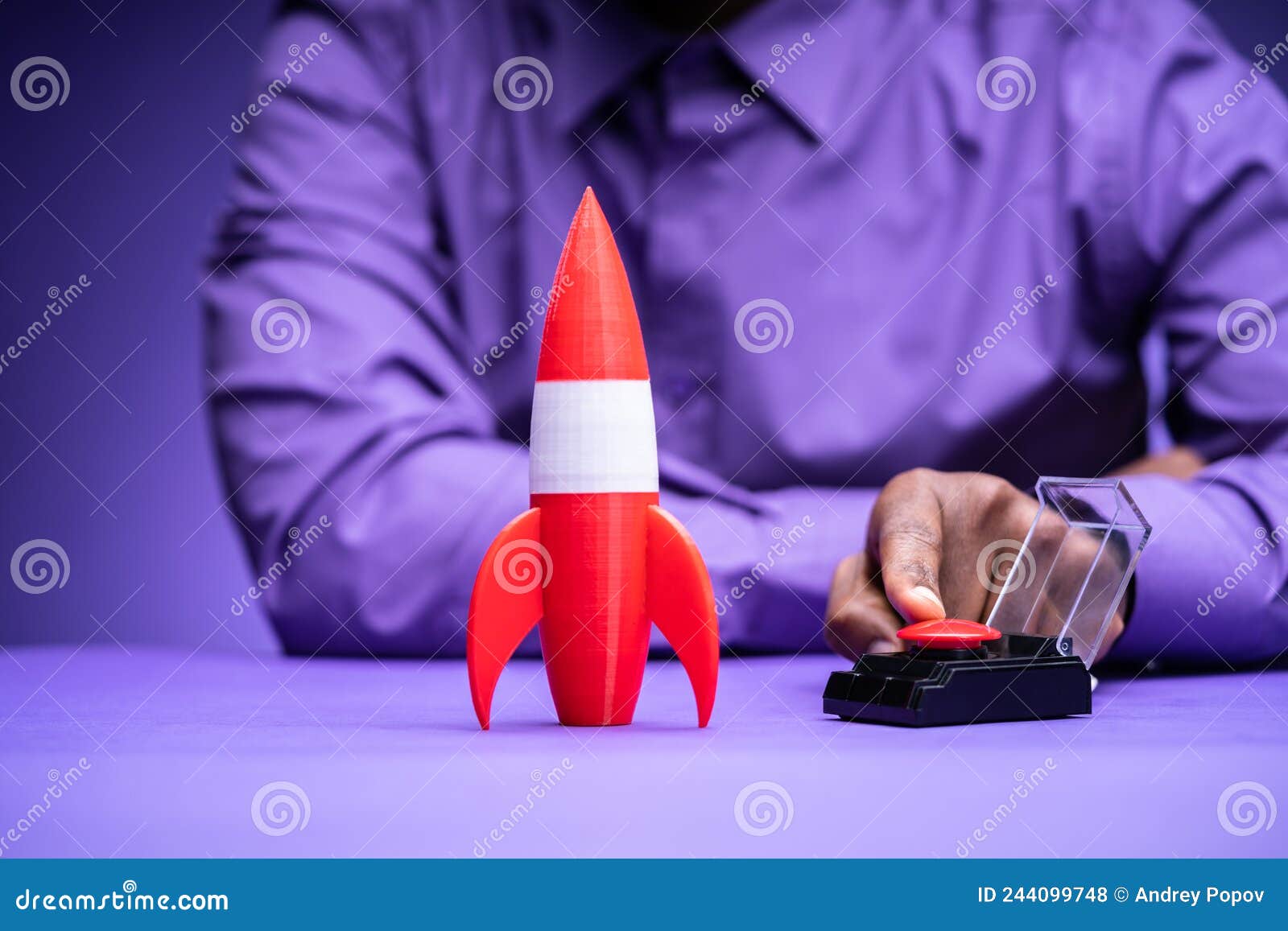 Rocket Launch Button. Launching Career Stock Photo - Image of mission ...