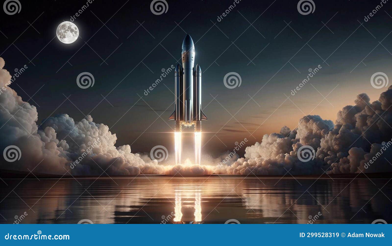 Rocket Launch Creatively Constructed Design Concept Idea Stock ...